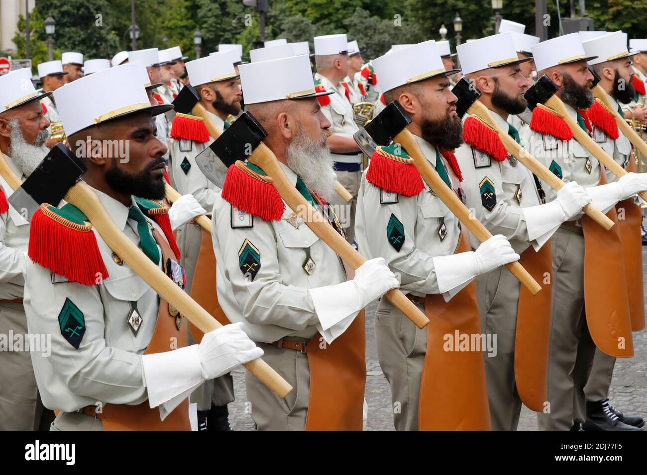 I pionieri della Legione straniera durante la celebrazione del giorno ...