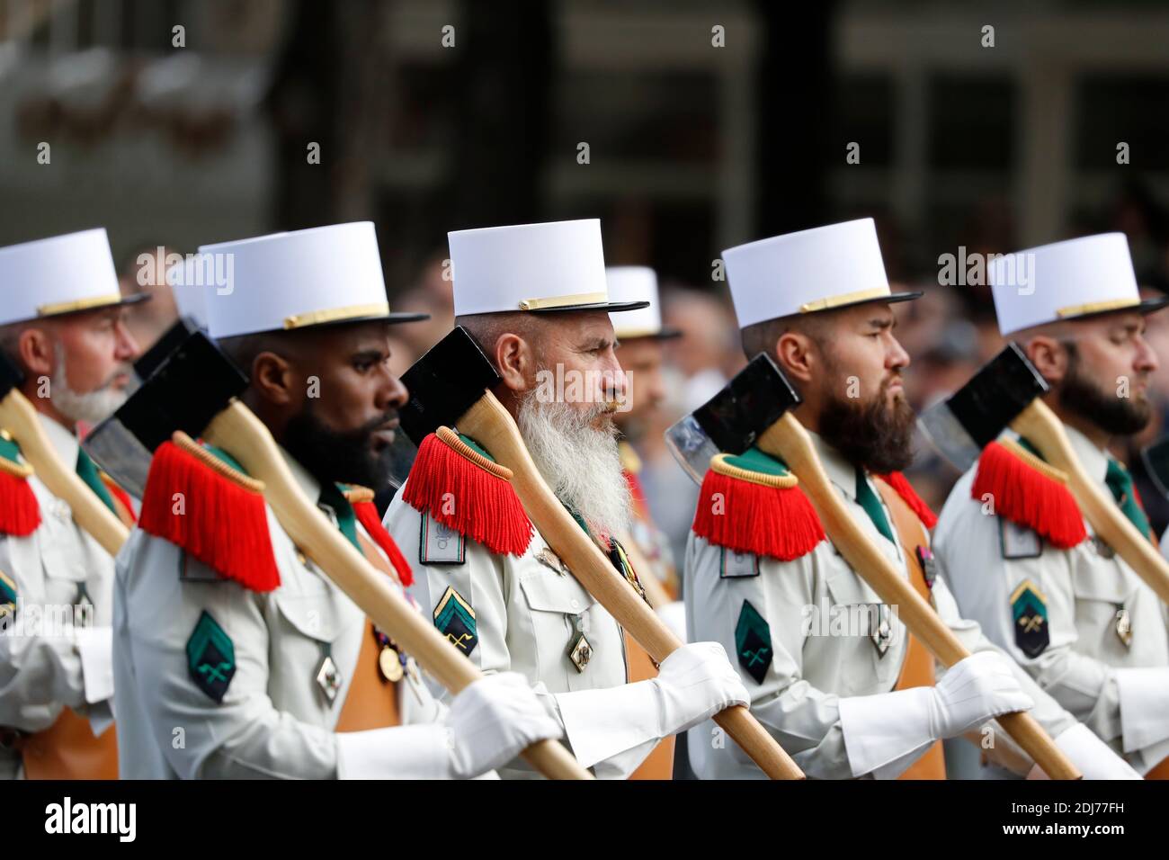 I pionieri della Legione straniera durante la celebrazione del giorno ...