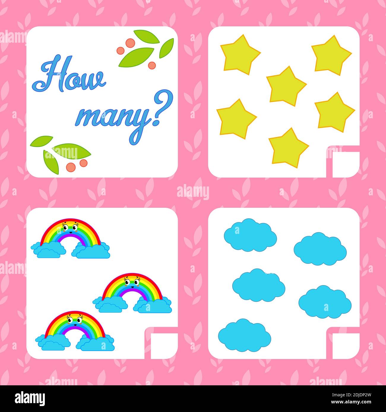 Contare il gioco per bambini prescolare per lo sviluppo di abilità ...