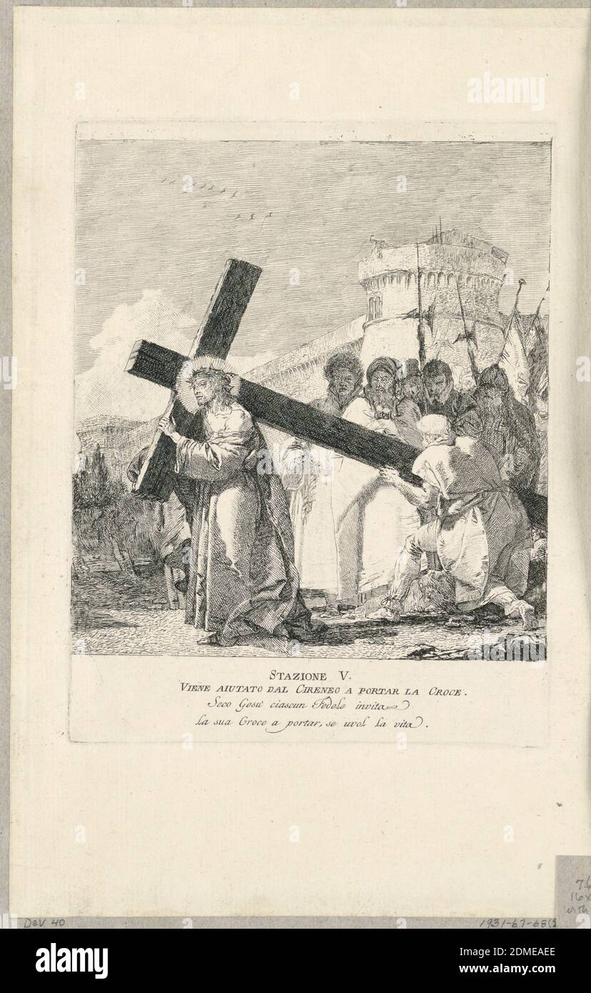 Simon di cirene aiuta a portare la croce immagini e fotografie stock ad ...