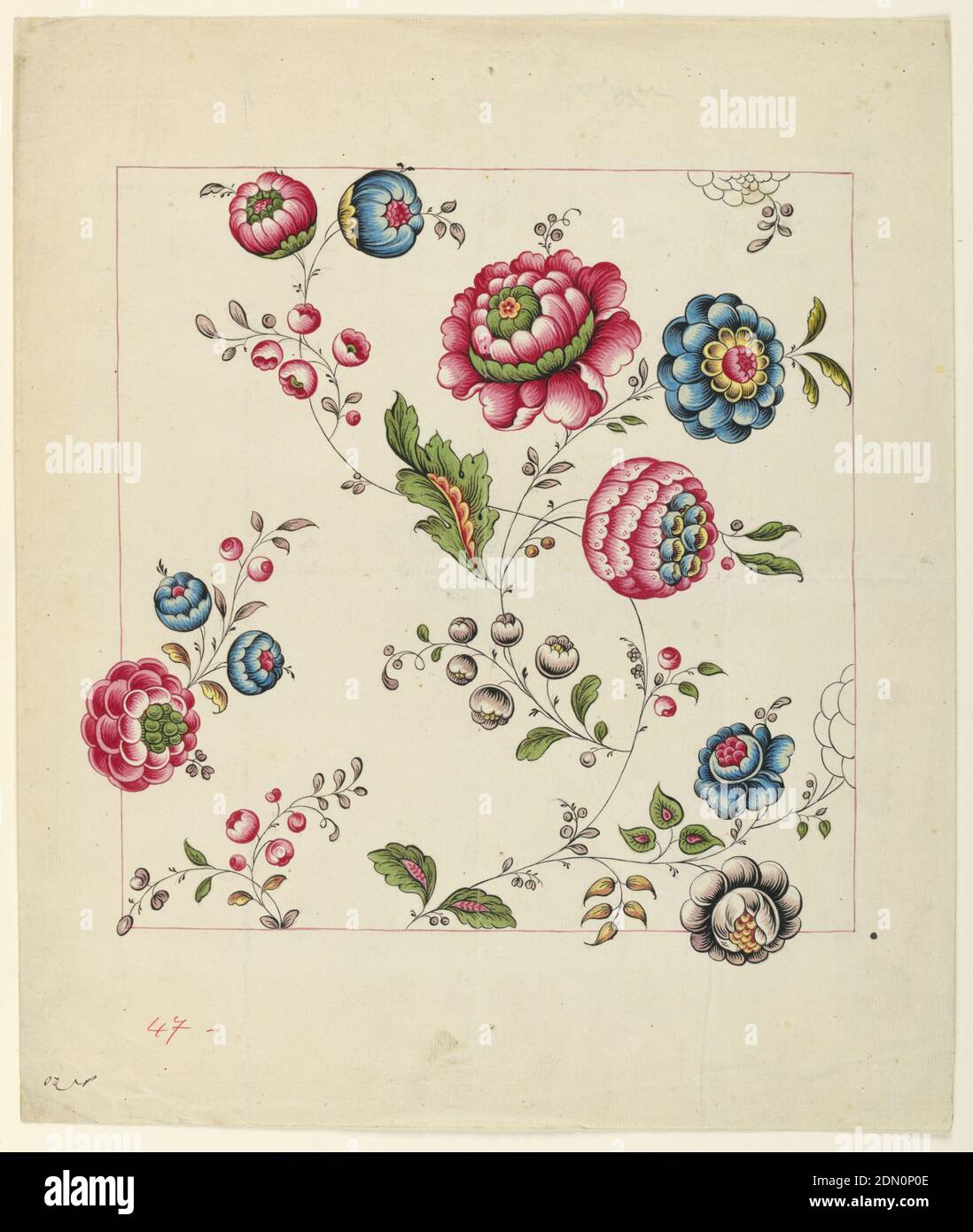 Disegno per il cotone stampato, Frederick Schaub, b. 1969, Mulhouse ...