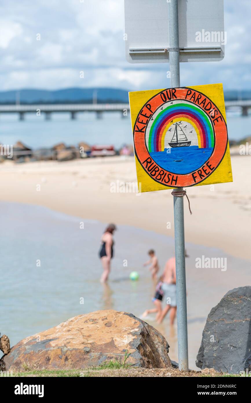 Cartello anti lettiera dipinto a mano immagini e fotografie stock ad ...