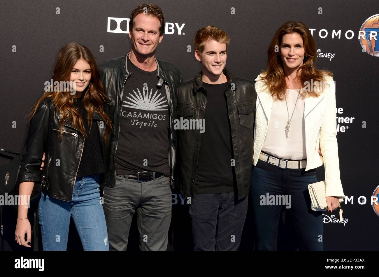 Rande Gerber, Cindy Crawford, Presley Walker Gerber e Kaia Jordan ...