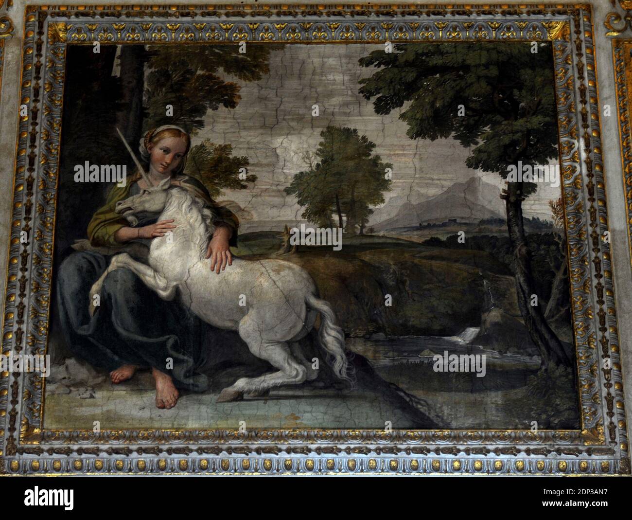 'La Vergine e l'Unicorno' di Domenichino nella galleria di Carracci a ...
