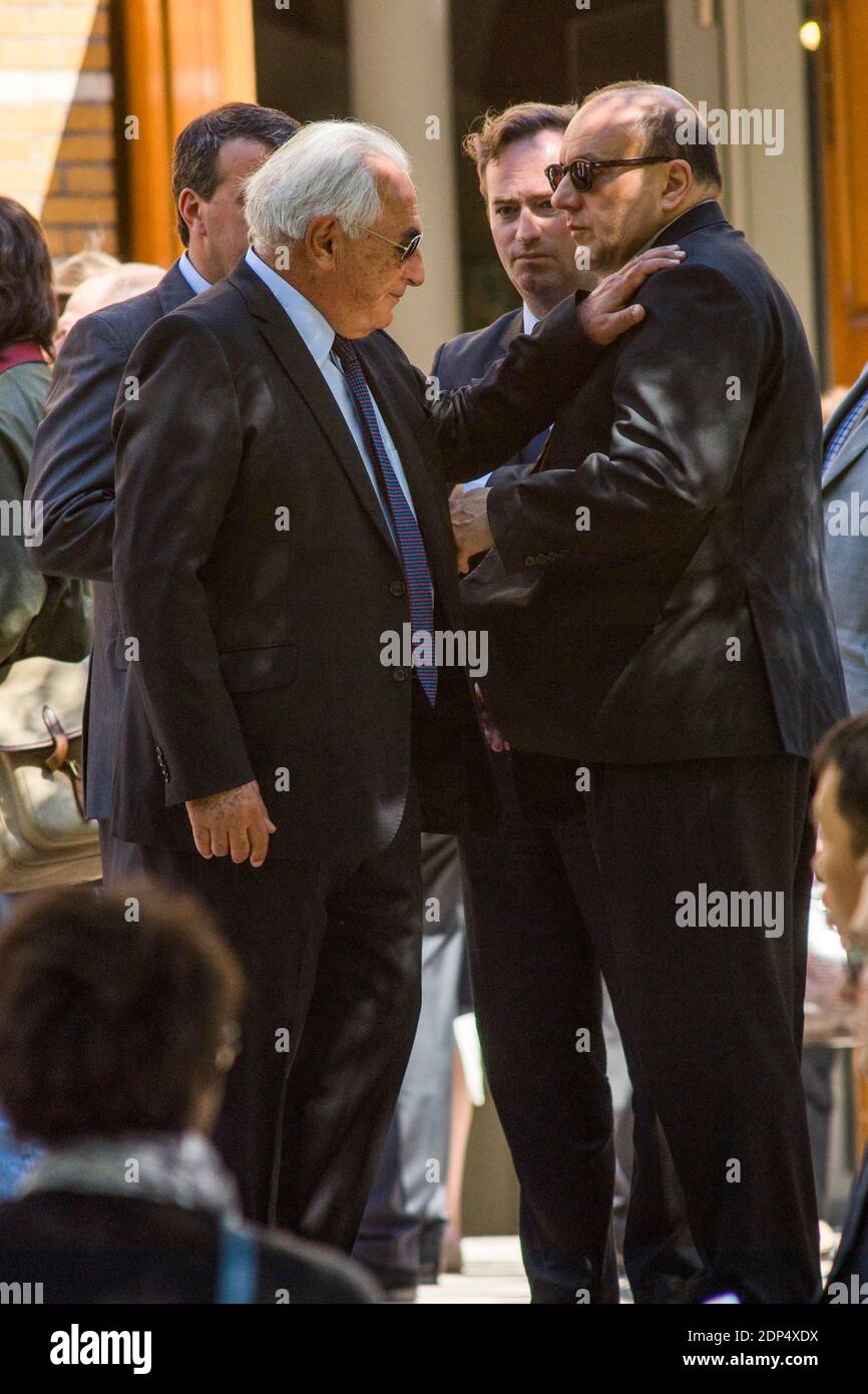 Dominique Strauss-Kahn, Julien Dray in occasione del funerale di ...
