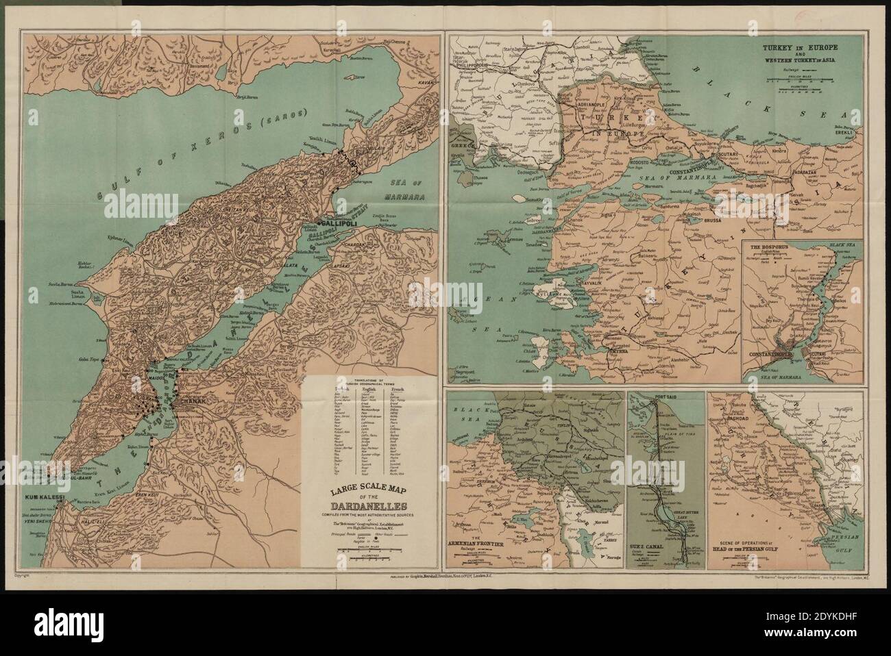 Mappa dei dardanelli immagini e fotografie stock ad alta risoluzione ...