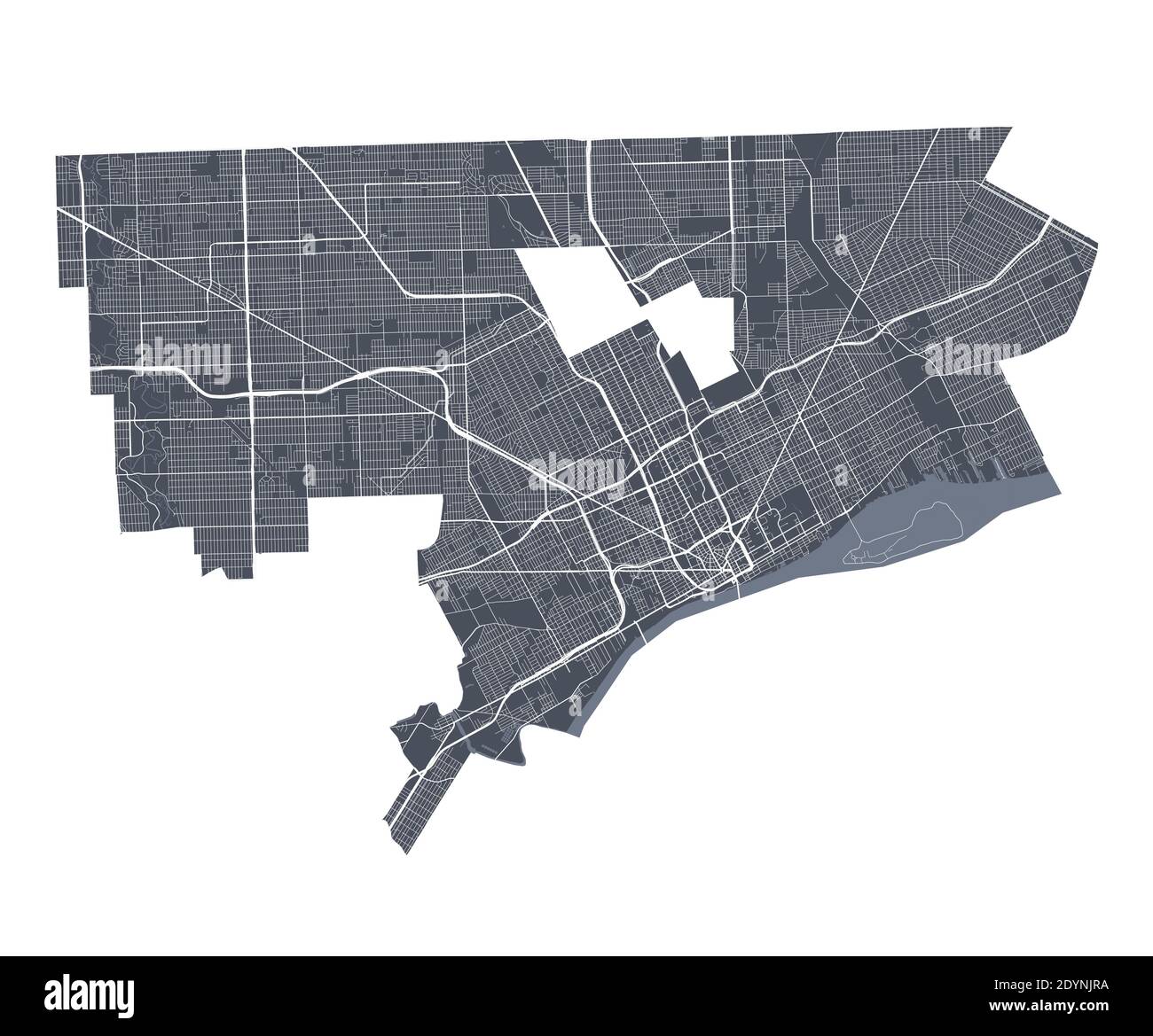 Detroit area metropolitana Immagini Vettoriali Stock - Alamy