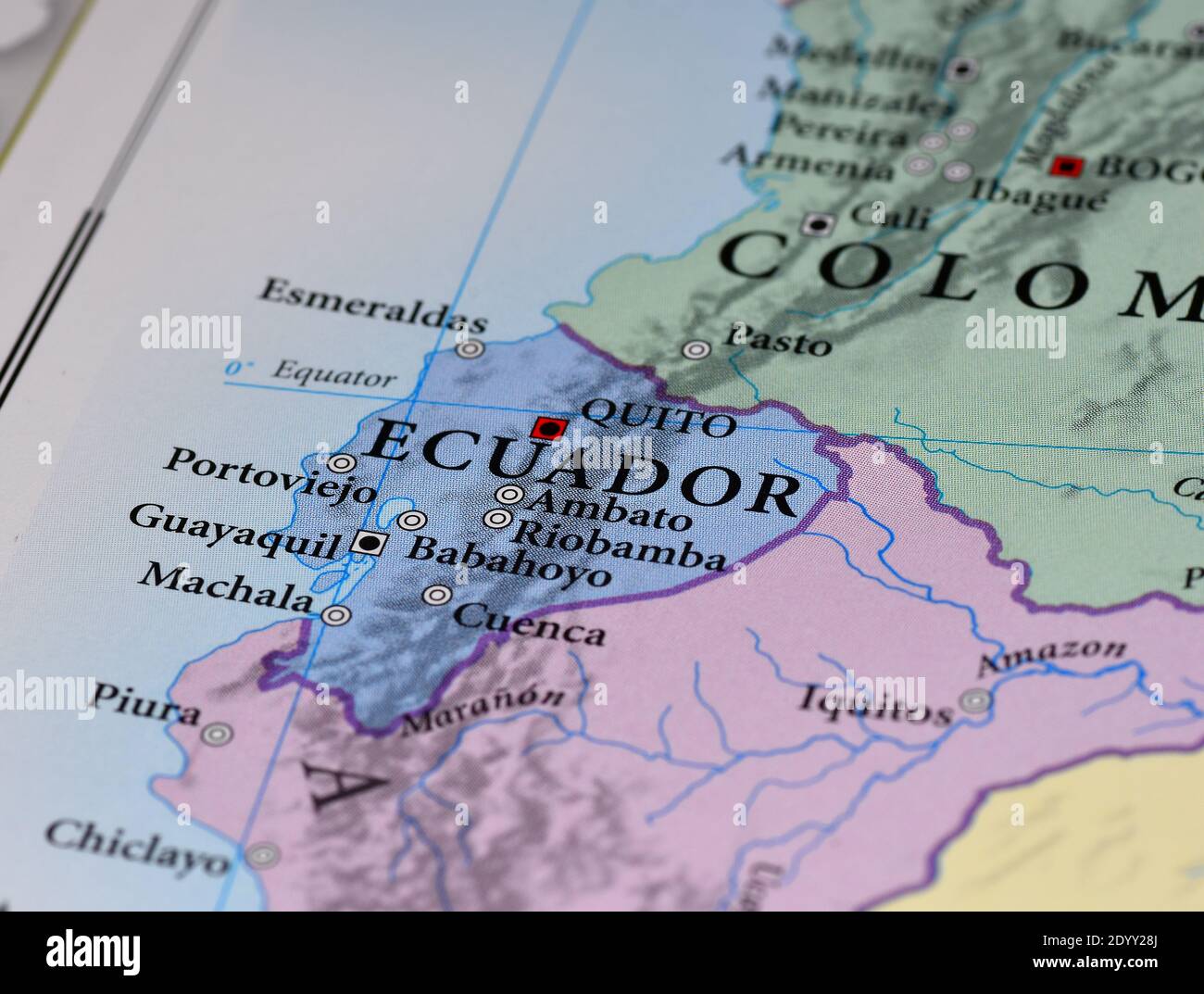 Ecuador mappa immagini e fotografie stock ad alta risoluzione - Alamy