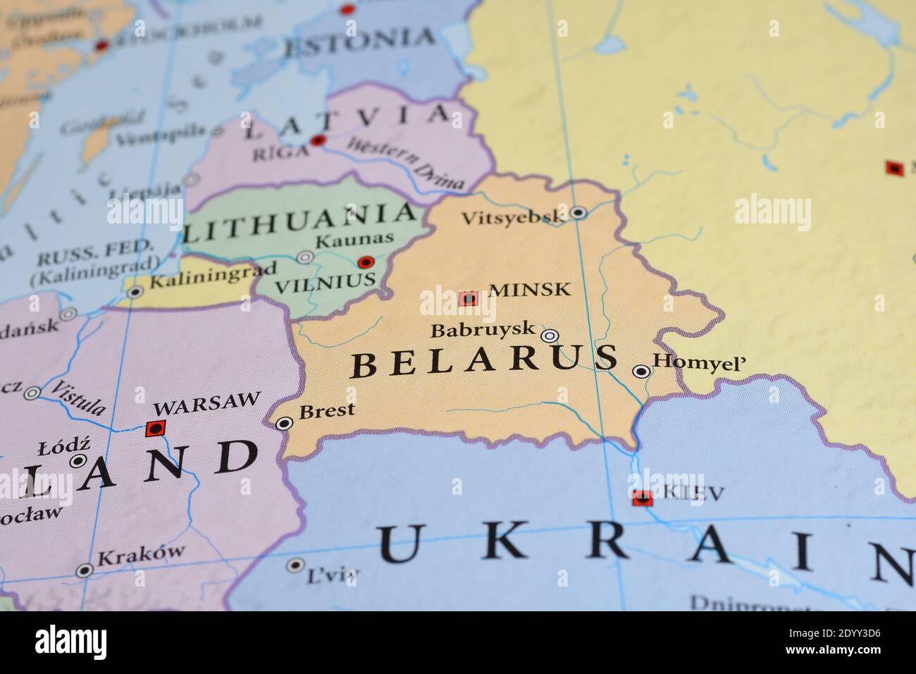 Bielorussia Map Immagini e Fotos Stock - Alamy