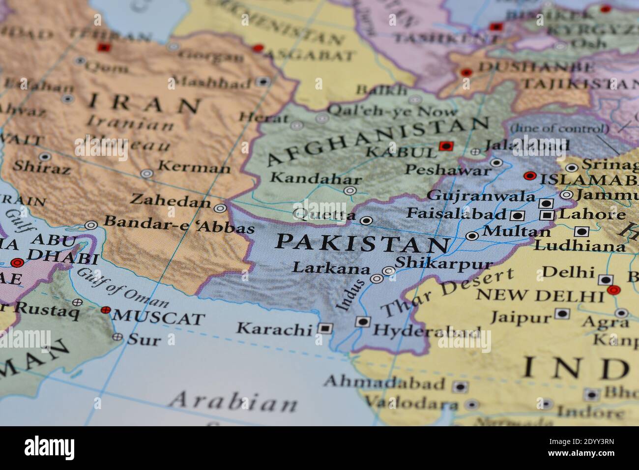 Pakistan country map immagini e fotografie stock ad alta risoluzione ...