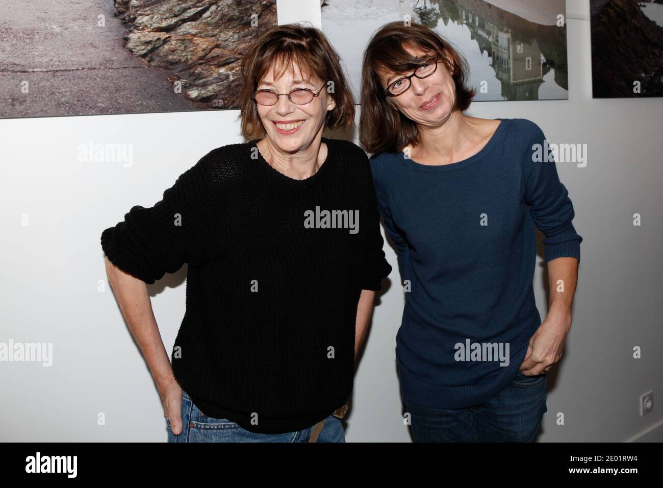 Foto file di Jane Birkin e di sua figlia Kate Barry in posa alla mostra ...
