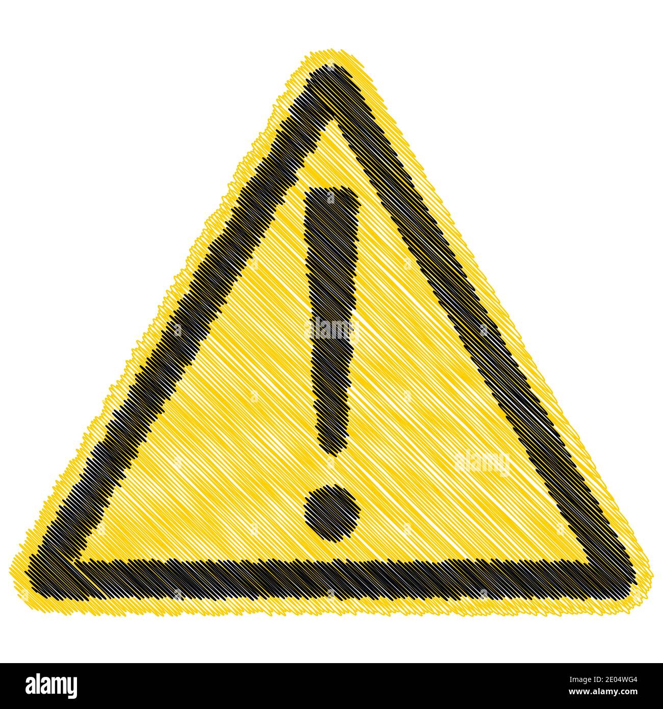 Attenzione simbolo triangolo di avvertimento vettore adesivo simbolo ...