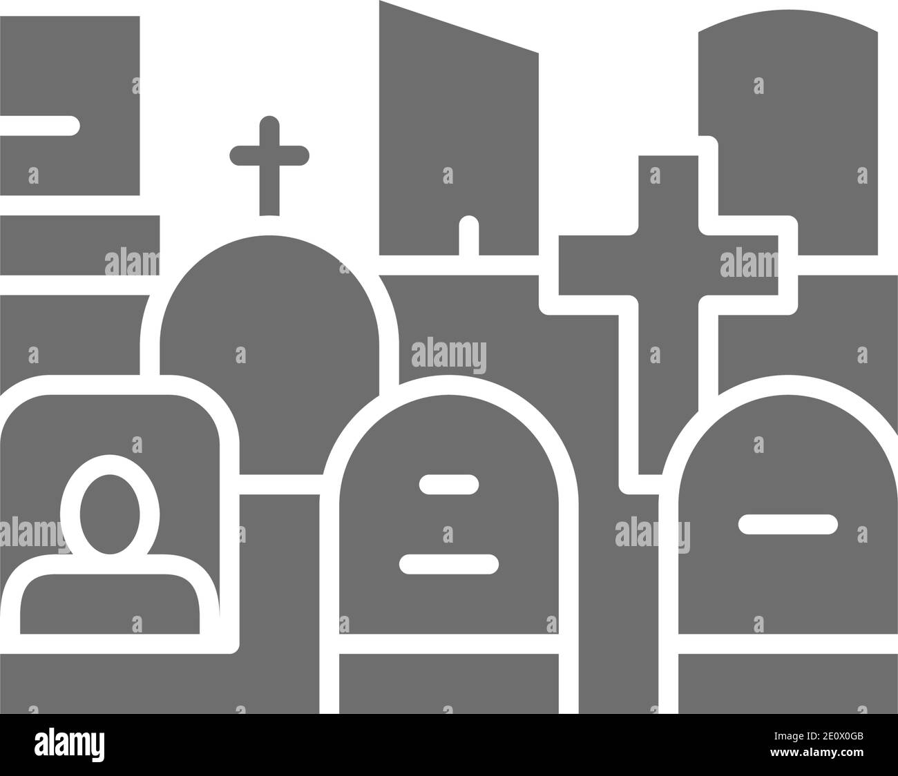 Simbolo tomba lapidi Immagini Vettoriali Stock - Alamy