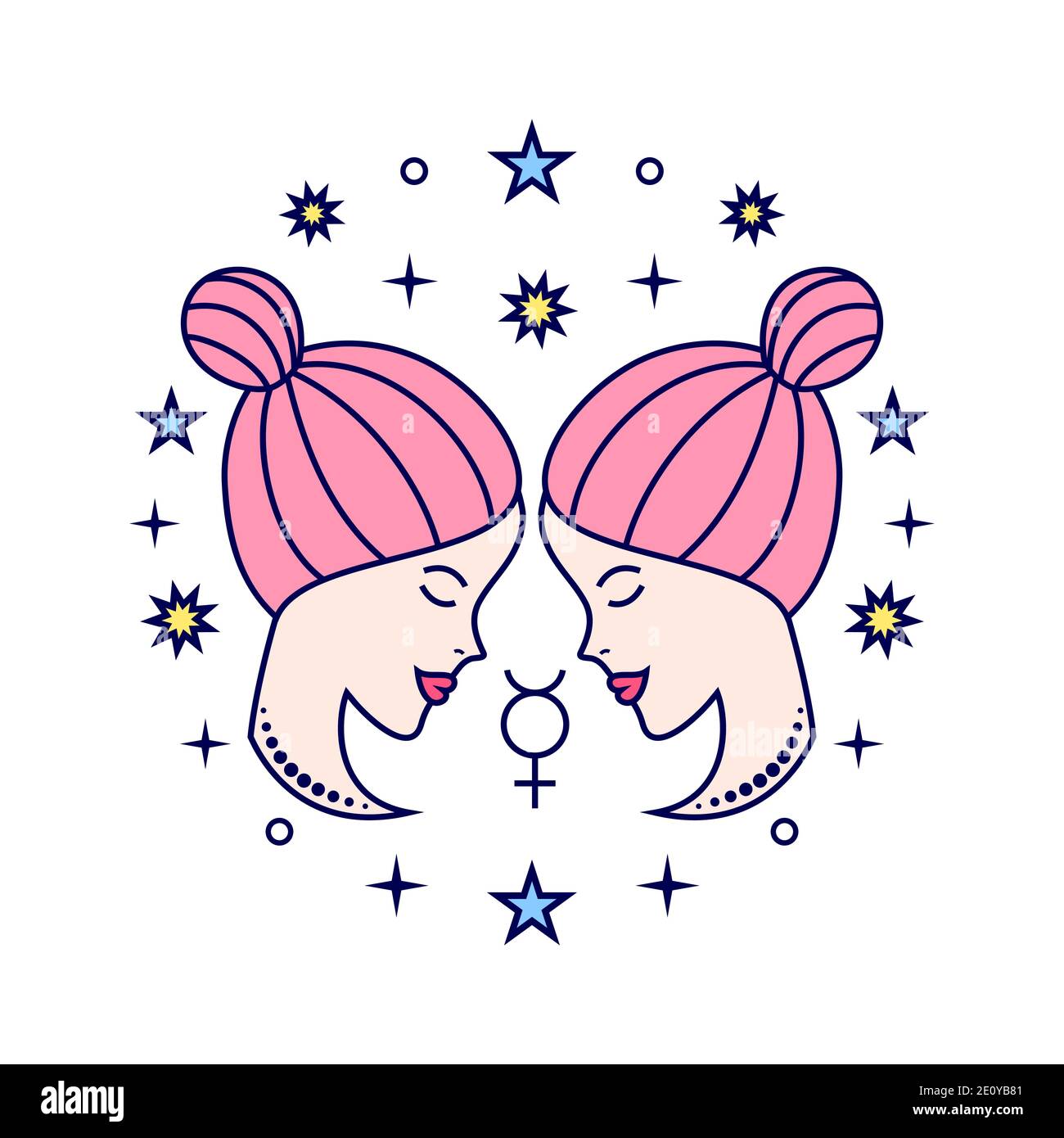 Simbolo zodiacale gemelli immagini e fotografie stock ad alta ...