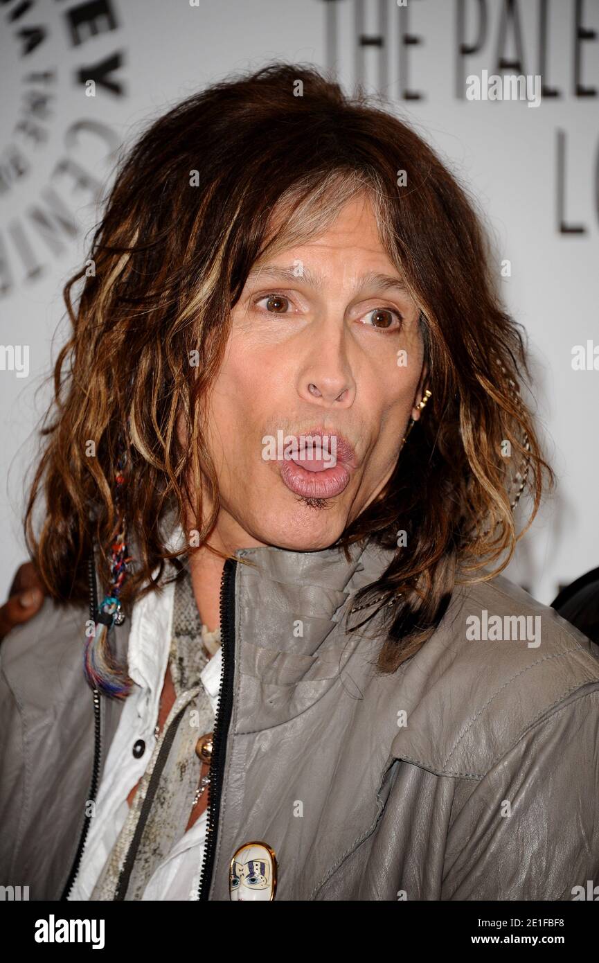 Il giudice americano dell'Idol Steven Tyler arriva al Paley Center per ...