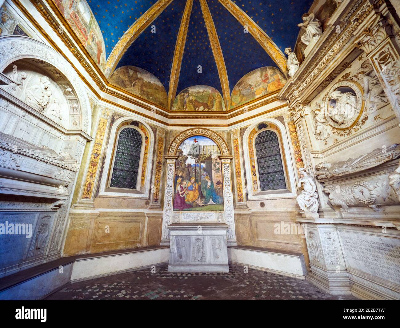 Presepe con San Girolamo (1488-1490) di Bernardino Pinturicchio in ...