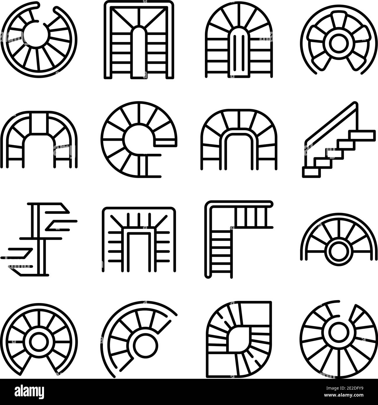 Scala sulla torre Immagini Vettoriali Stock - Alamy