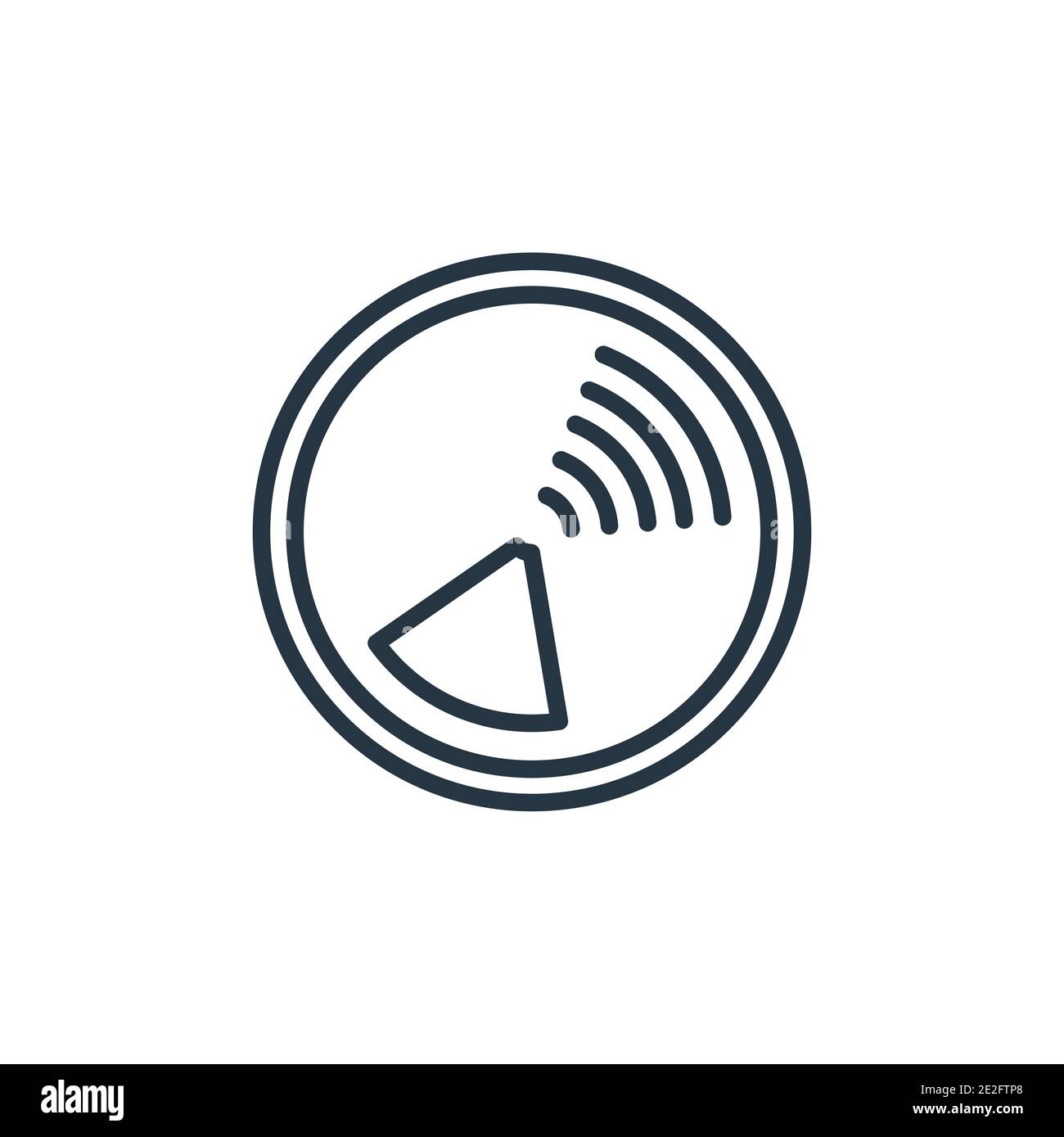 Simbolo di interfaccia di confronto grafico a torta con tre cerchi ...