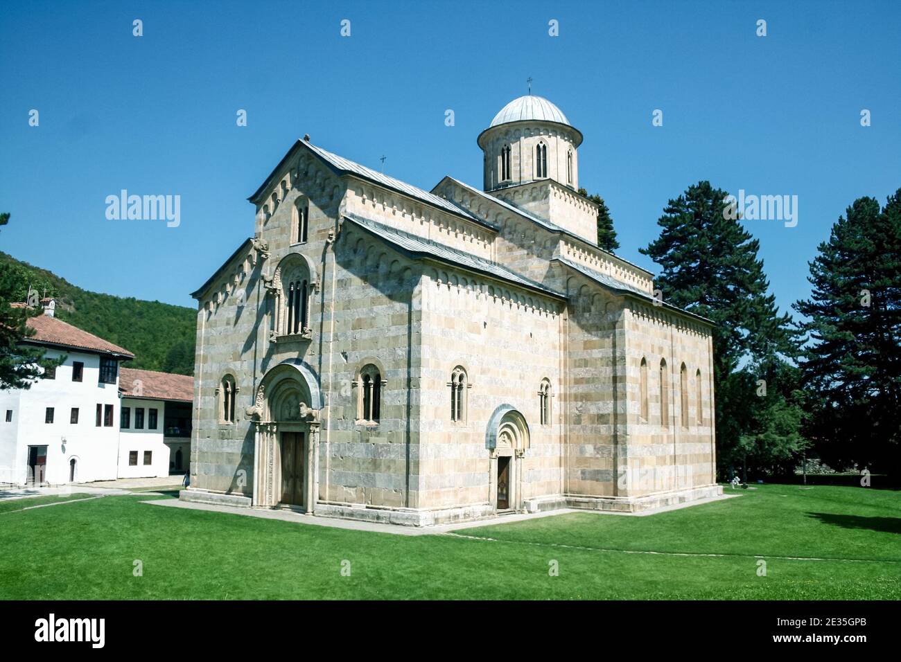 Chiesa principale e cappella del monastero manastir Visoki decani a ...