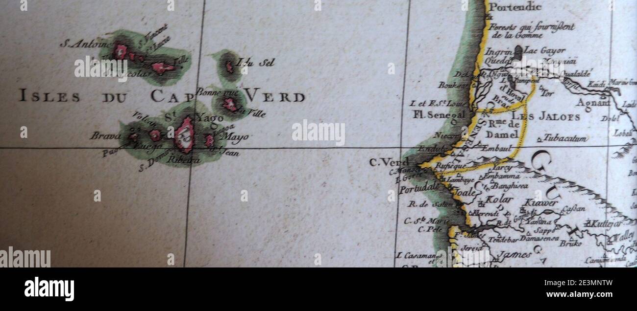 Map of cape verde immagini e fotografie stock ad alta risoluzione - Alamy