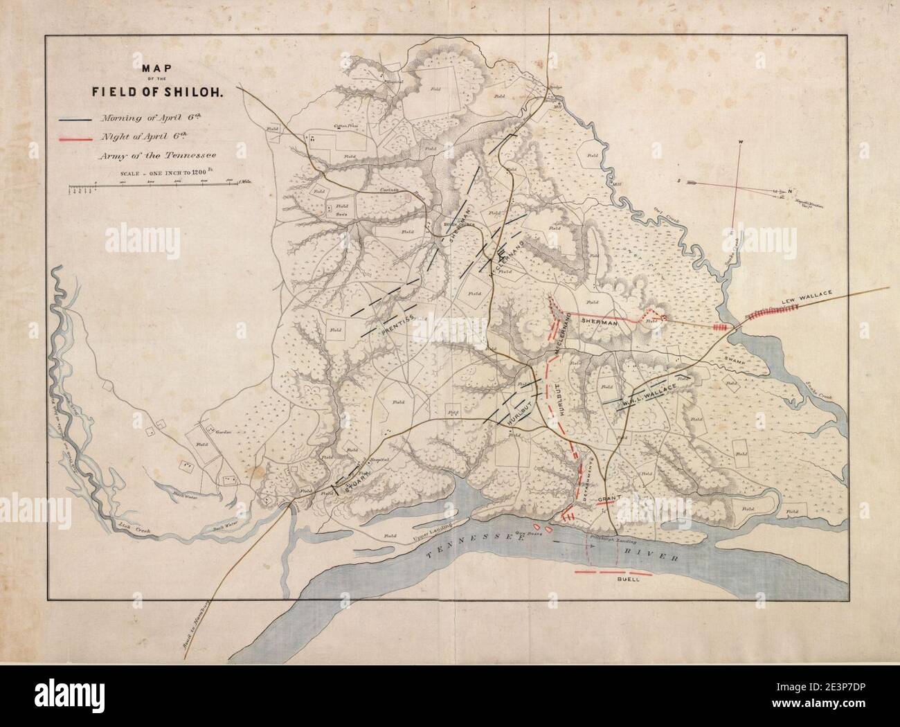 Mappa Di Shiloh Immagini e Fotos Stock - Alamy