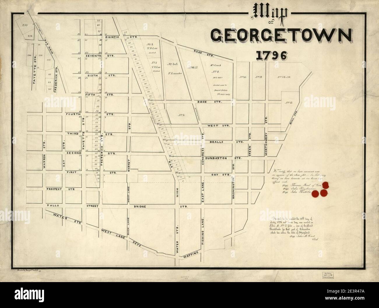 Mappa di georgetown immagini e fotografie stock ad alta risoluzione - Alamy