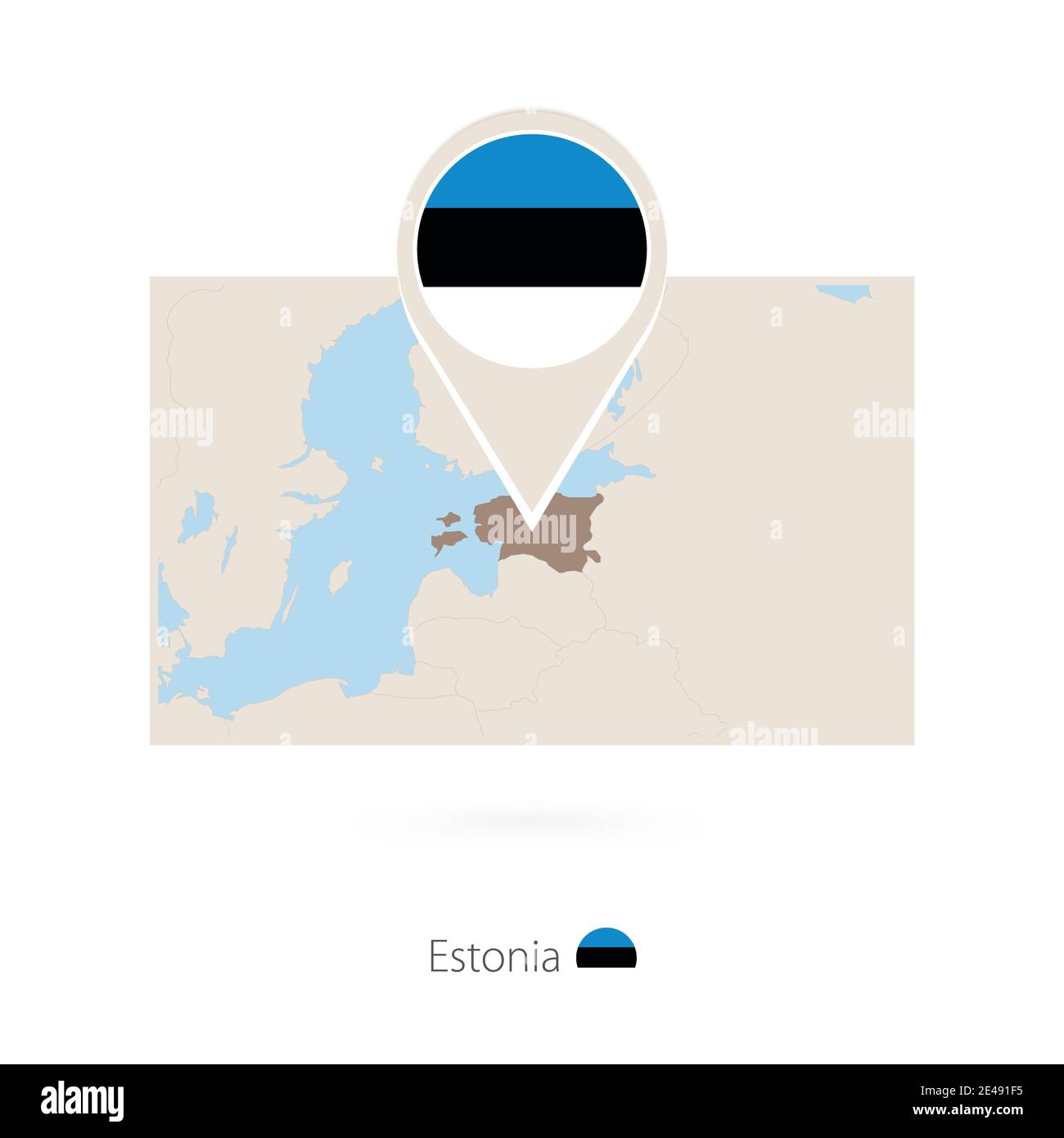Perno mappa estonia Immagini Vettoriali Stock - Alamy