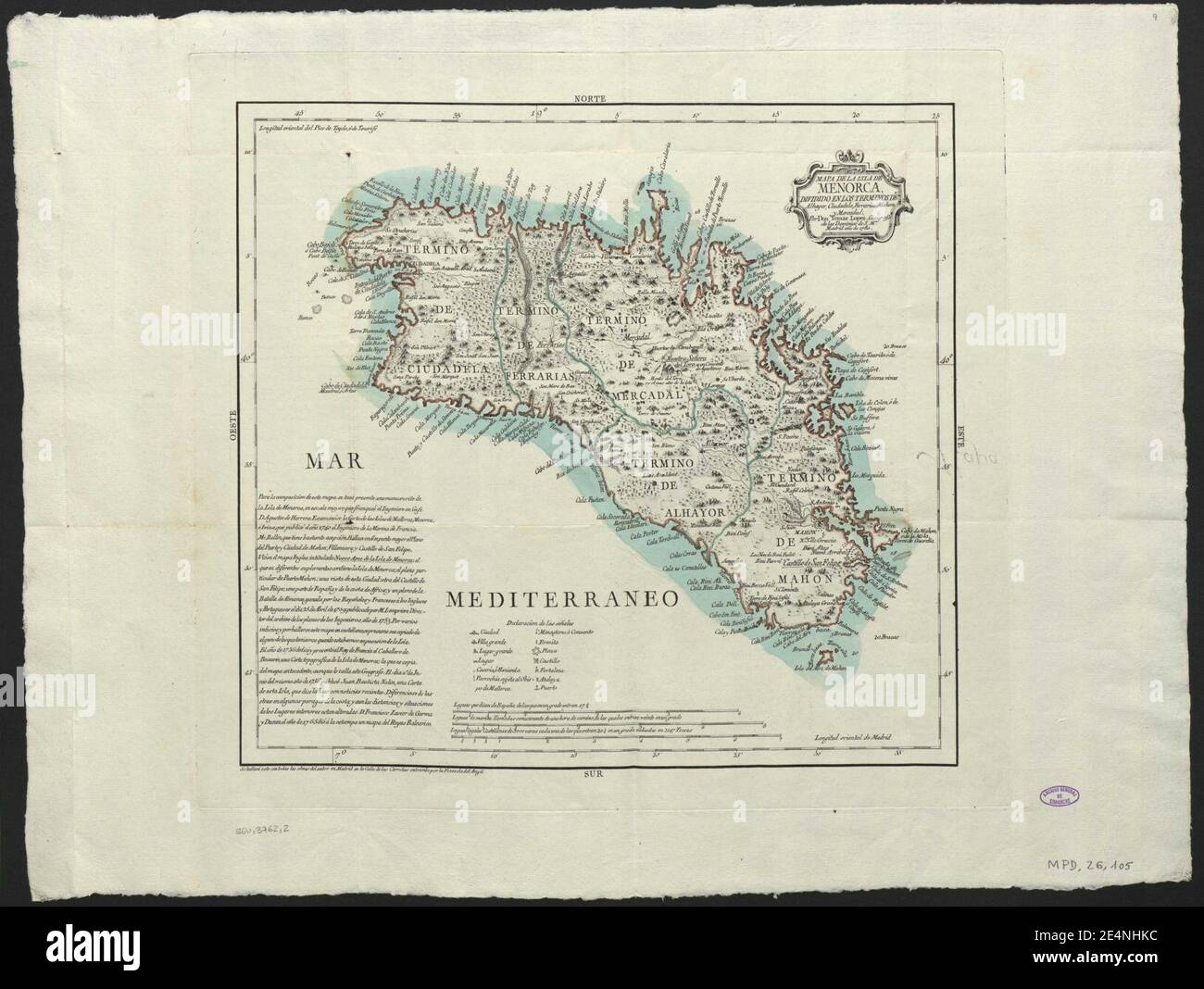 Menorca map immagini e fotografie stock ad alta risoluzione - Alamy