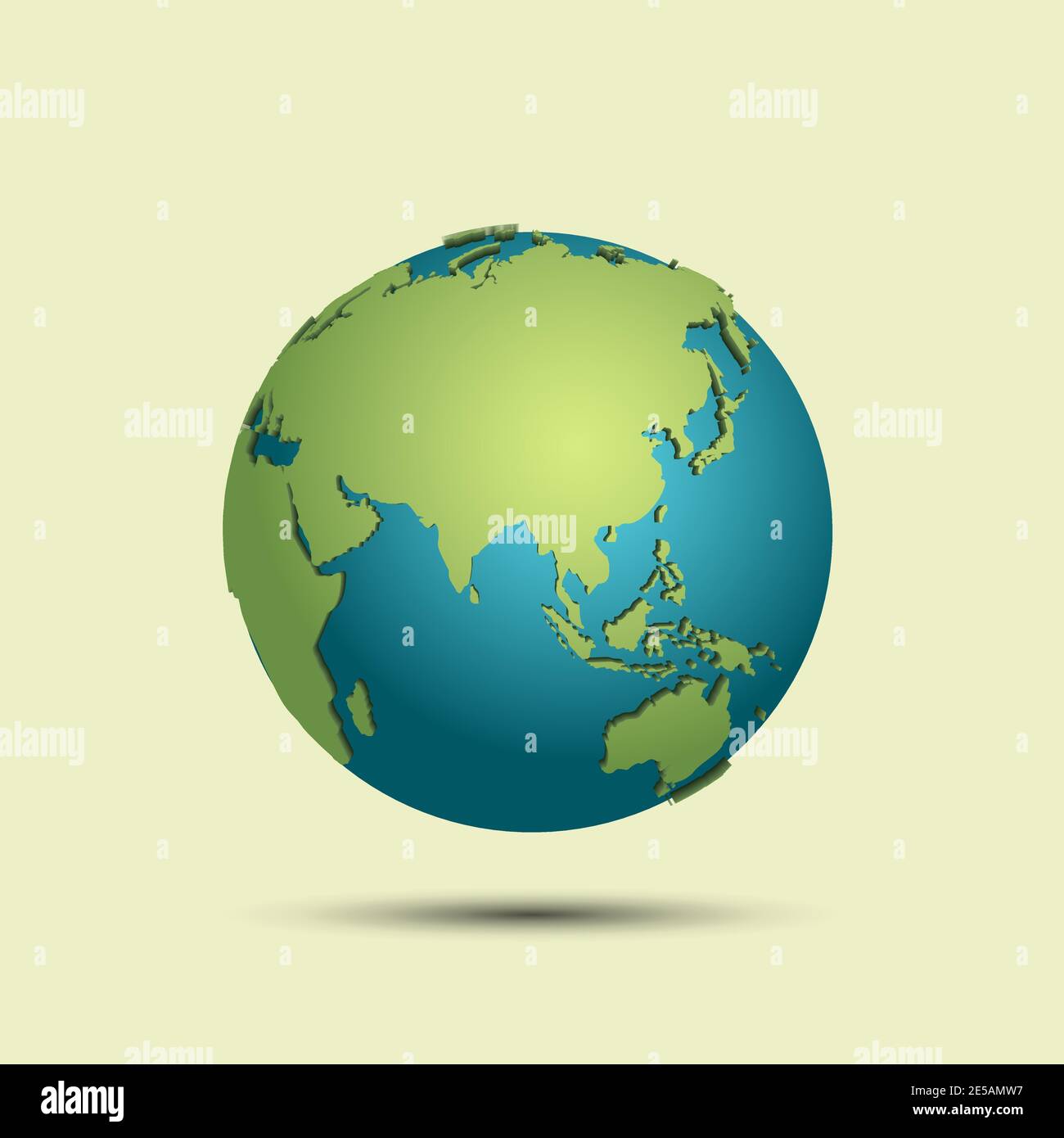 Mappa con ombra Immagini Vettoriali Stock - Alamy