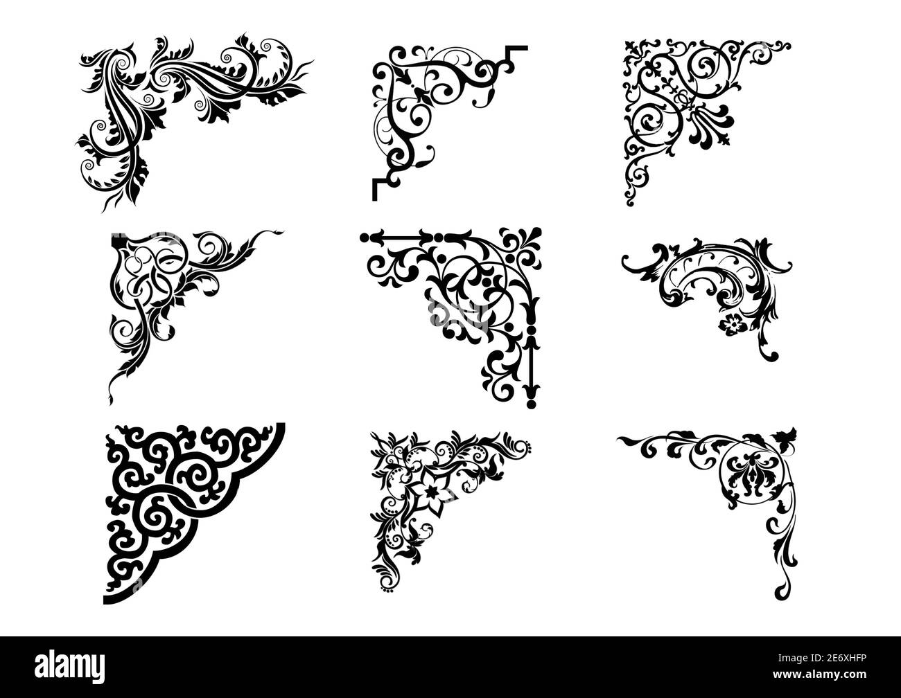 Decorative corners immagini e fotografie stock ad alta risoluzione - Alamy
