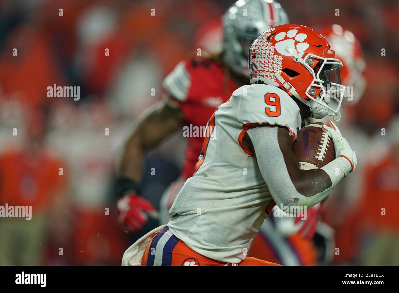(FILE PHOTOS)..ex Clemson Tigers running back (9) Travis Etienne Jr. È ...