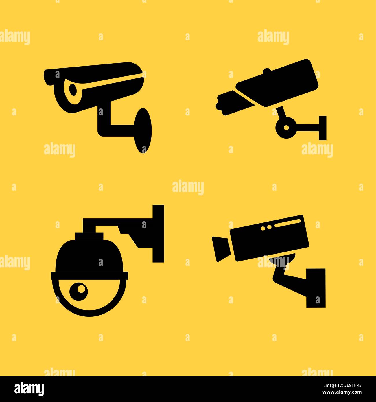 Icona della telecamera TVCC simbolo di sicurezza vettoriale. simbolo tvcc simbolo icona sistema ...