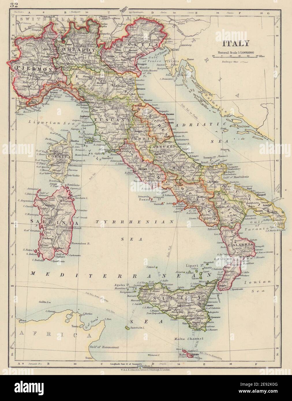 Sud italia cartina politica immagini e fotografie stock ad alta ...