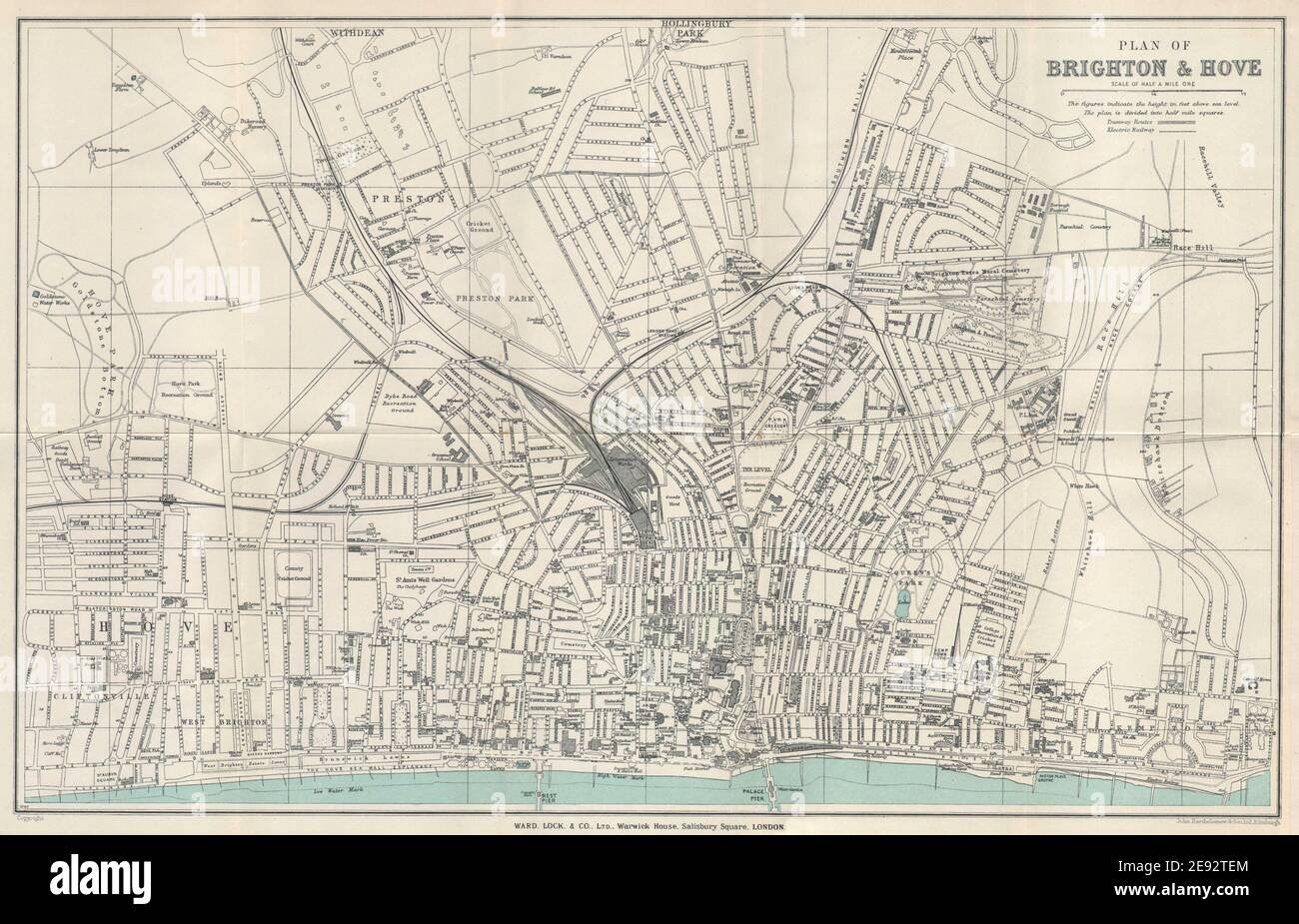 Mappa di brighton e hove immagini e fotografie stock ad alta ...