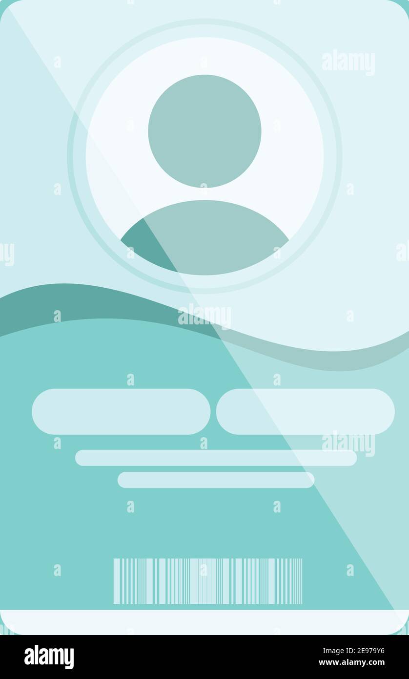 Icona del reparto della carta d'identità. Cartoon di Id Card Department ...