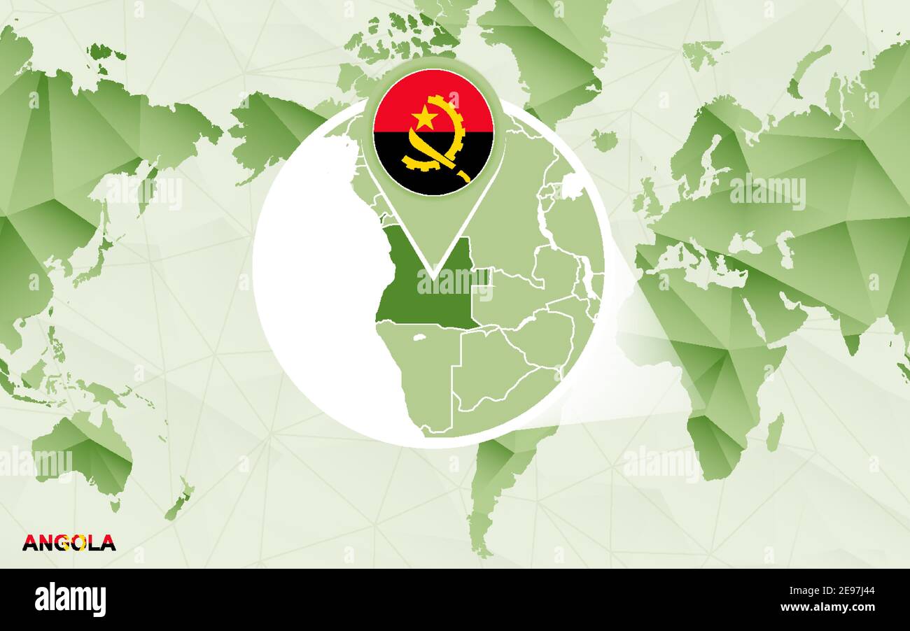 Carta geografica angola Immagini Vettoriali Stock - Alamy