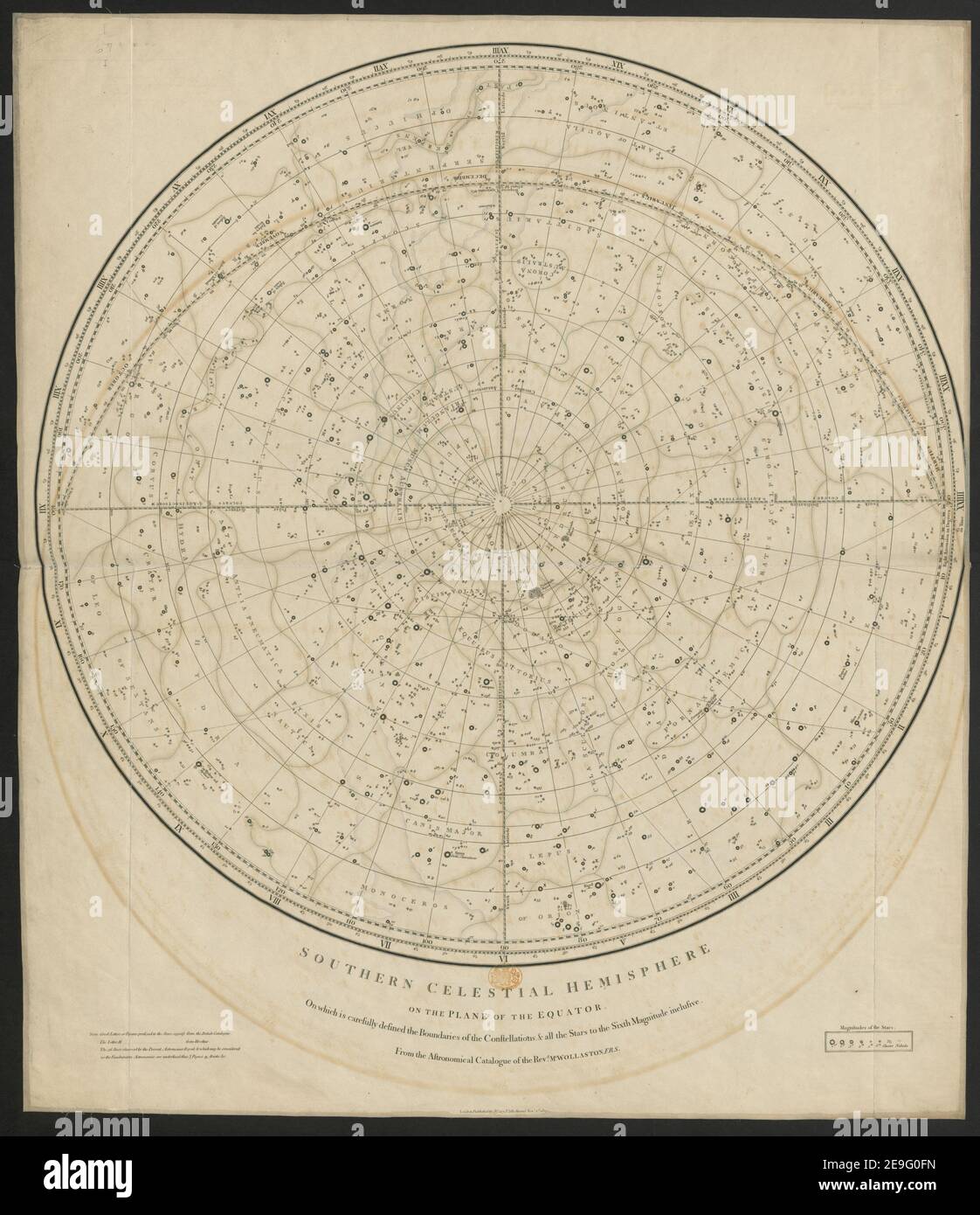 Emisfero sud della mappa celeste immagini e fotografie stock ad alta ...