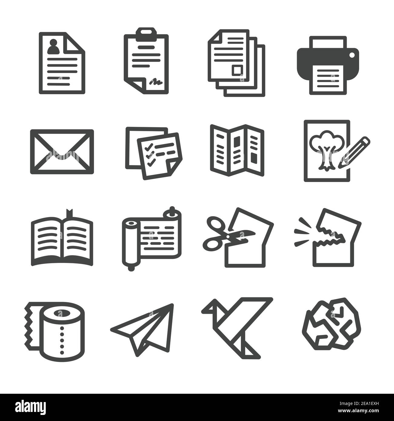 Carta tagliata parola Immagini Vettoriali Stock - Alamy