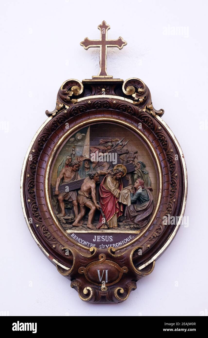 6 stazioni della Croce, Veronica pulisce il volto di Gesù, Certosa di ...