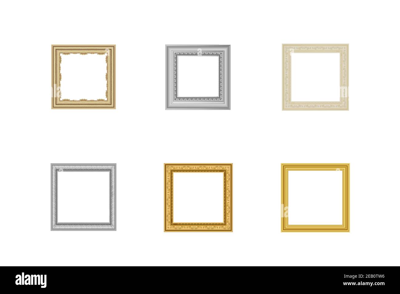 Cornice oro antico Immagini Vettoriali Stock - Alamy