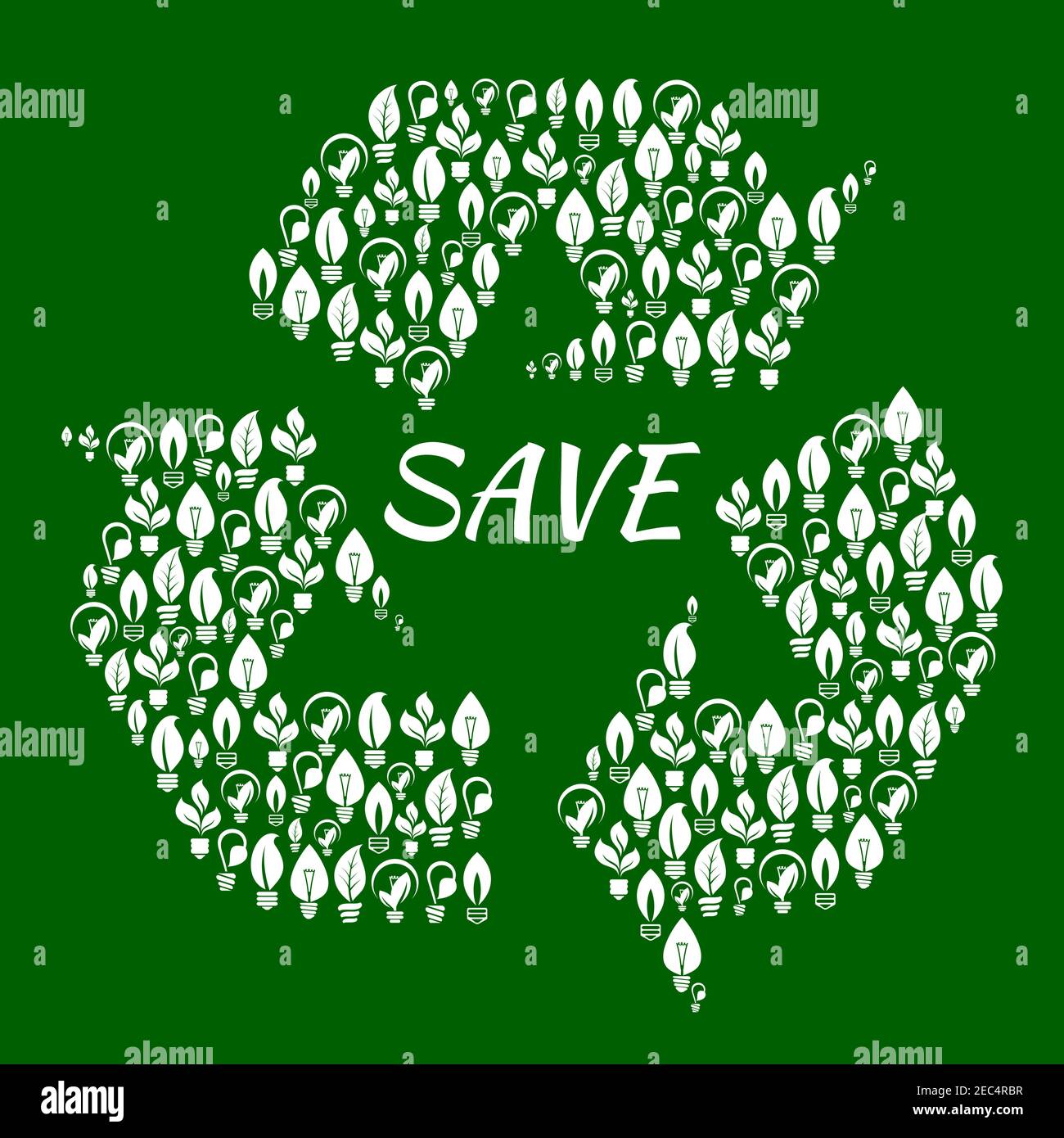 Simbolo di riciclo delle frecce curve che formano un triangolo con ...