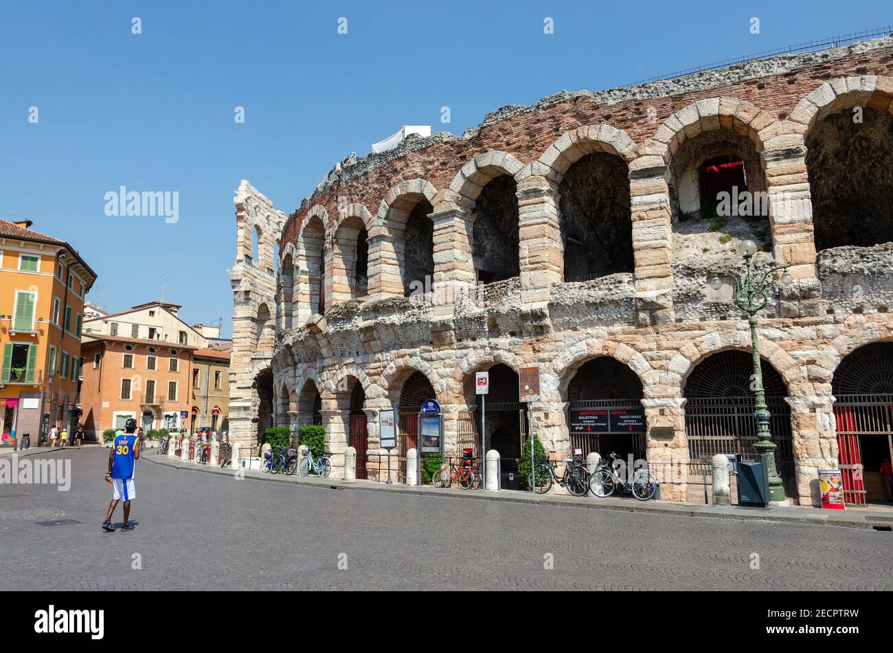 Colliseum a Verona. Arena di Verona. Antico anfiteatro Arena di Verona ...
