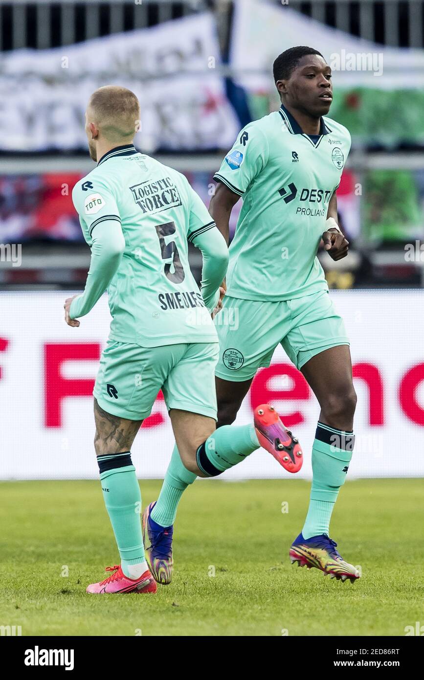ROTTERDAM - 14-02-2021, De Kuip. Calcio olandese, eredivisie, stagione ...