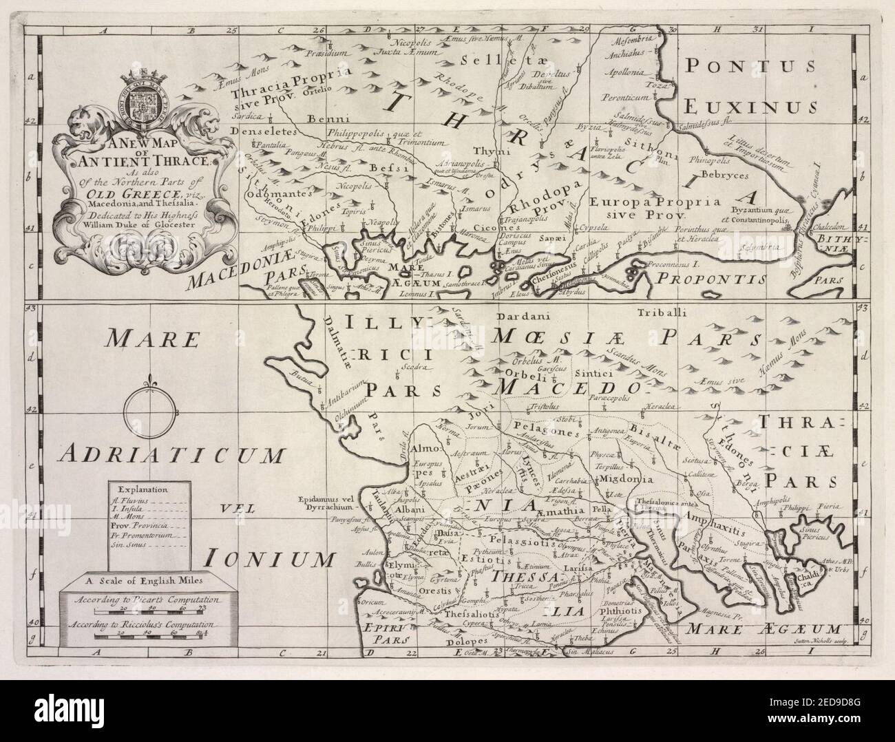 Una nuova mappa di antica Tracia, come anche delle parti settentrionali ...