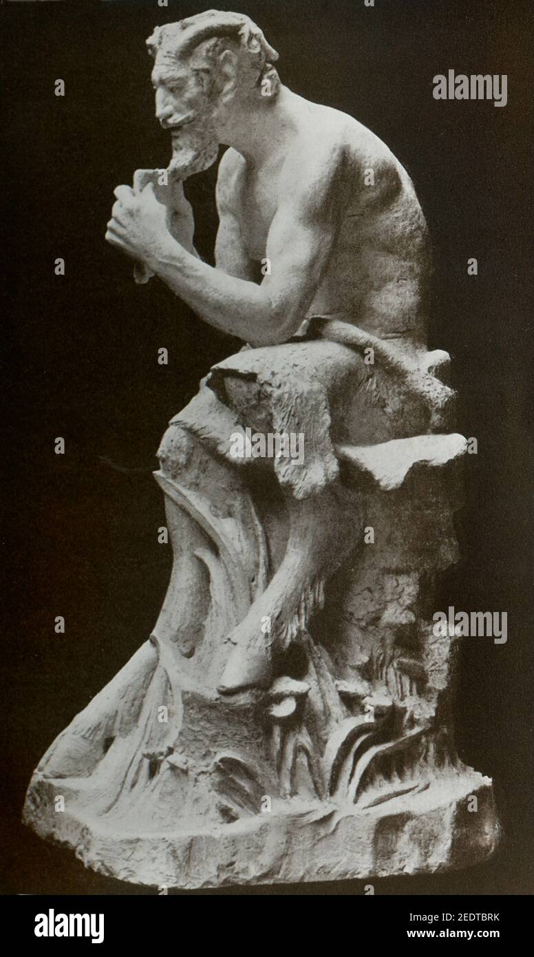 Qui è mostrata la scultura intitolata Pan di Henry A Pgram. Nella ...