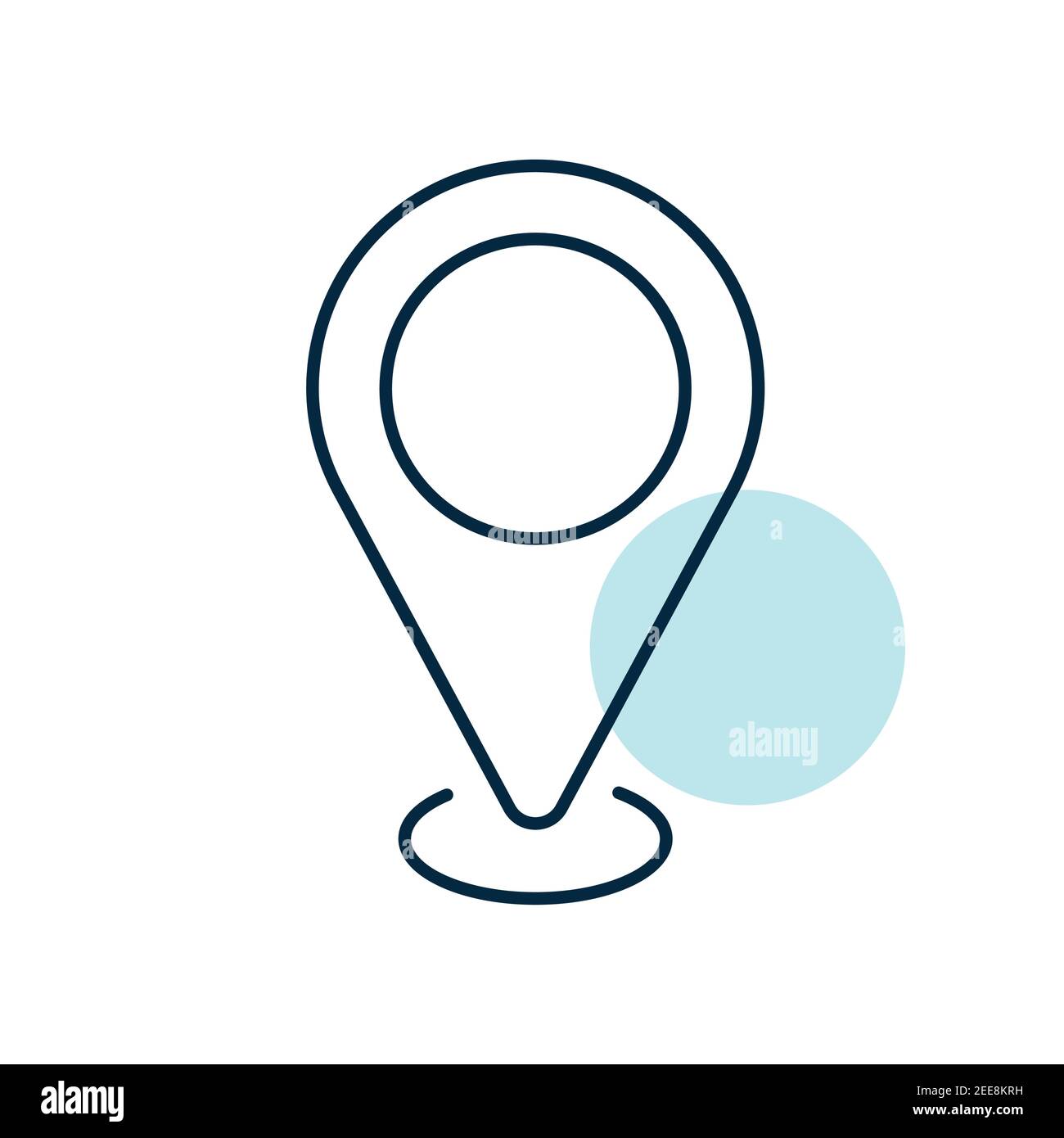 Icona mappa PIN. Puntatore mappa. Marcatori mappa. Simbolo della ...