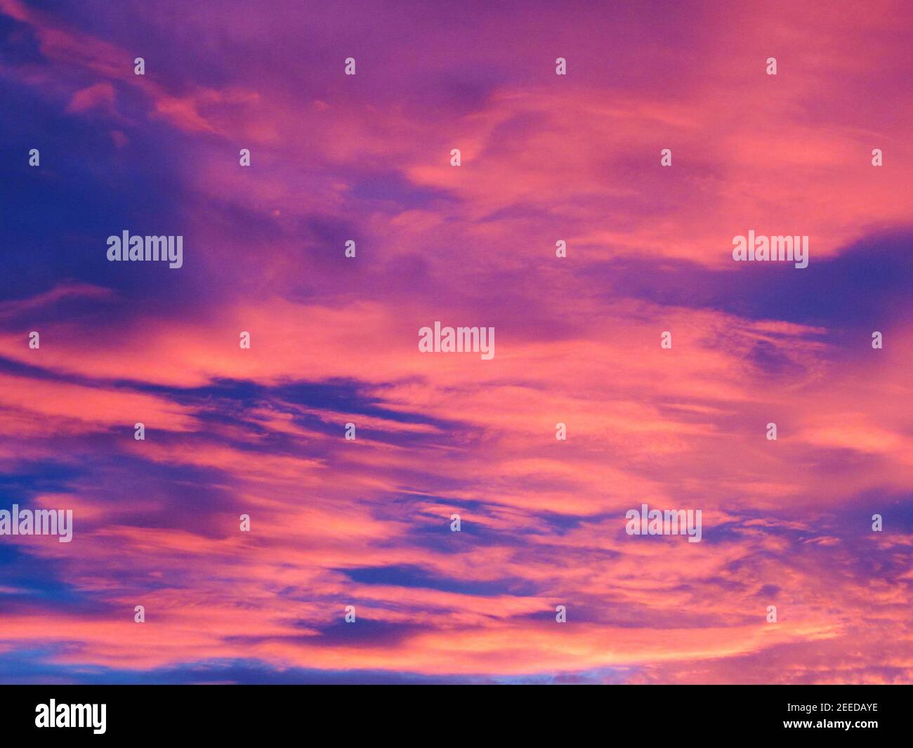 Cielo serale con nuvole rosa immagini e fotografie stock ad alta ...