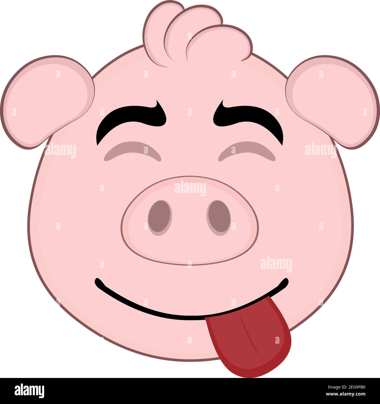 Lingua rosa fuori Immagini Vettoriali Stock - Alamy