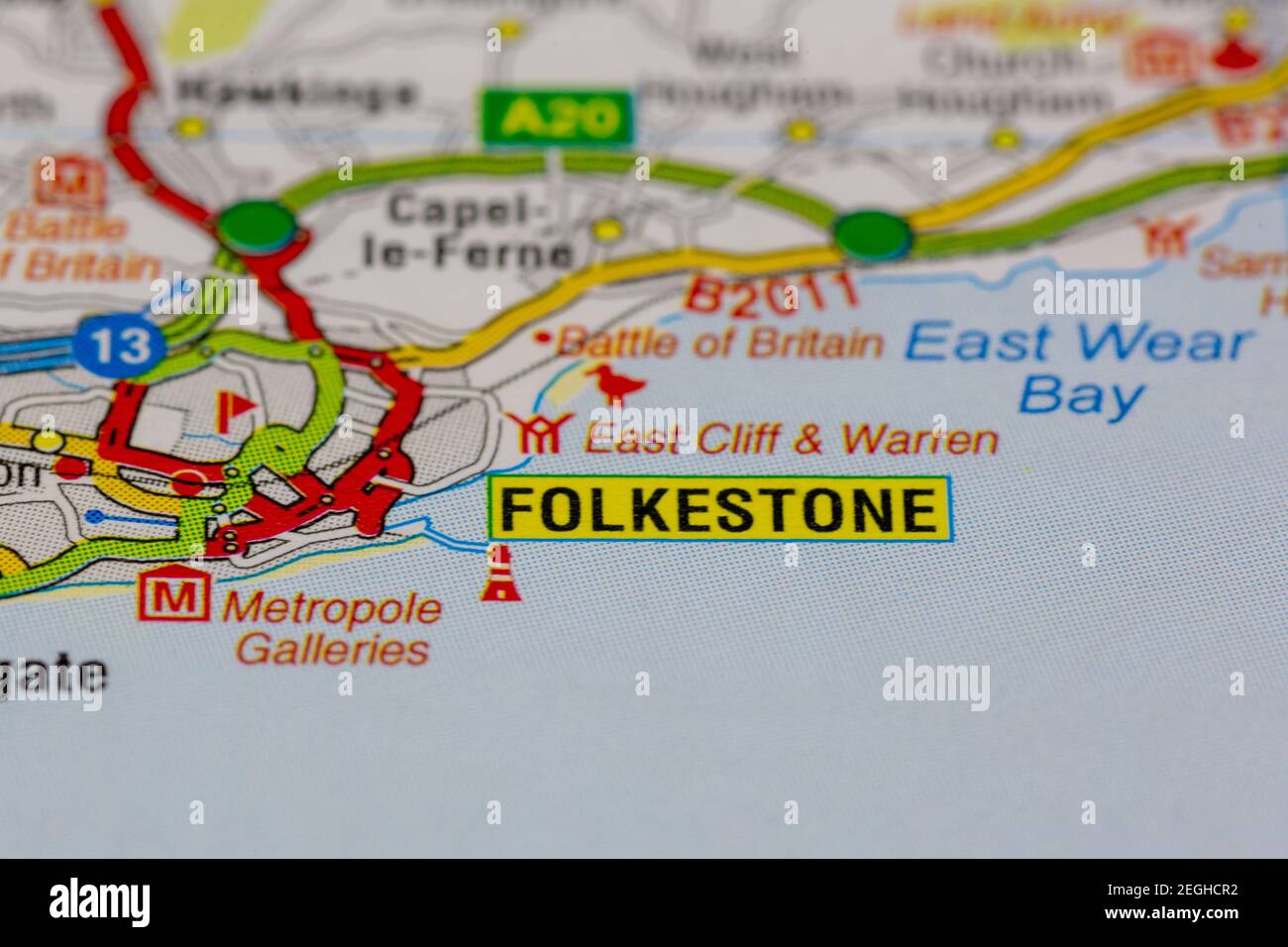 Mappa di folkestone immagini e fotografie stock ad alta risoluzione - Alamy