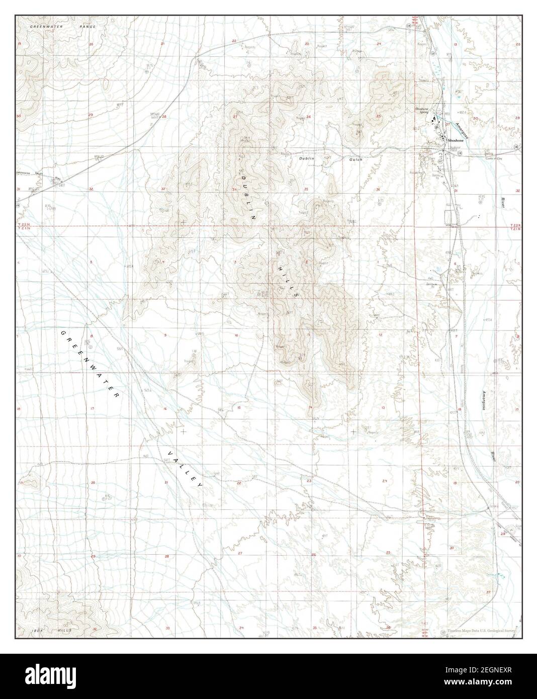 Mappa di shoshone immagini e fotografie stock ad alta risoluzione - Alamy